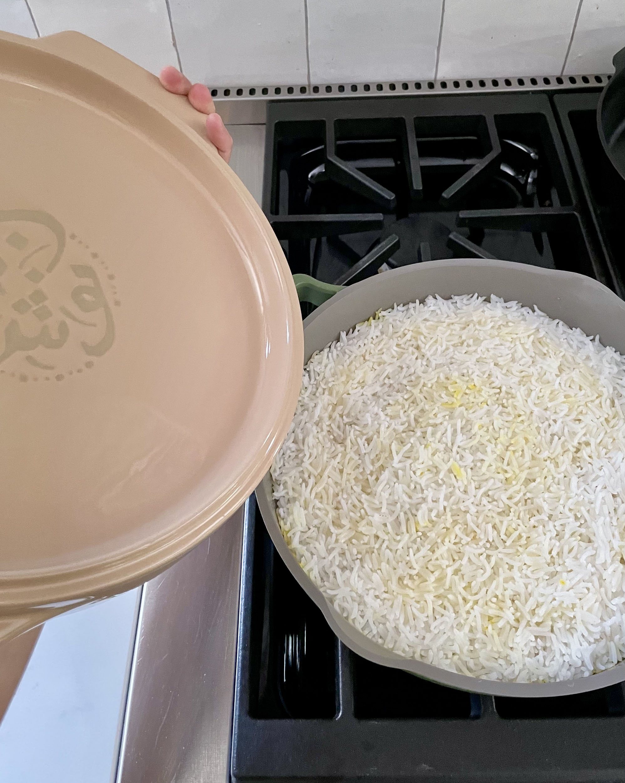 Tahdig (Persian Rice) in the Always Pan » Djalali Cooks Crispy Rice