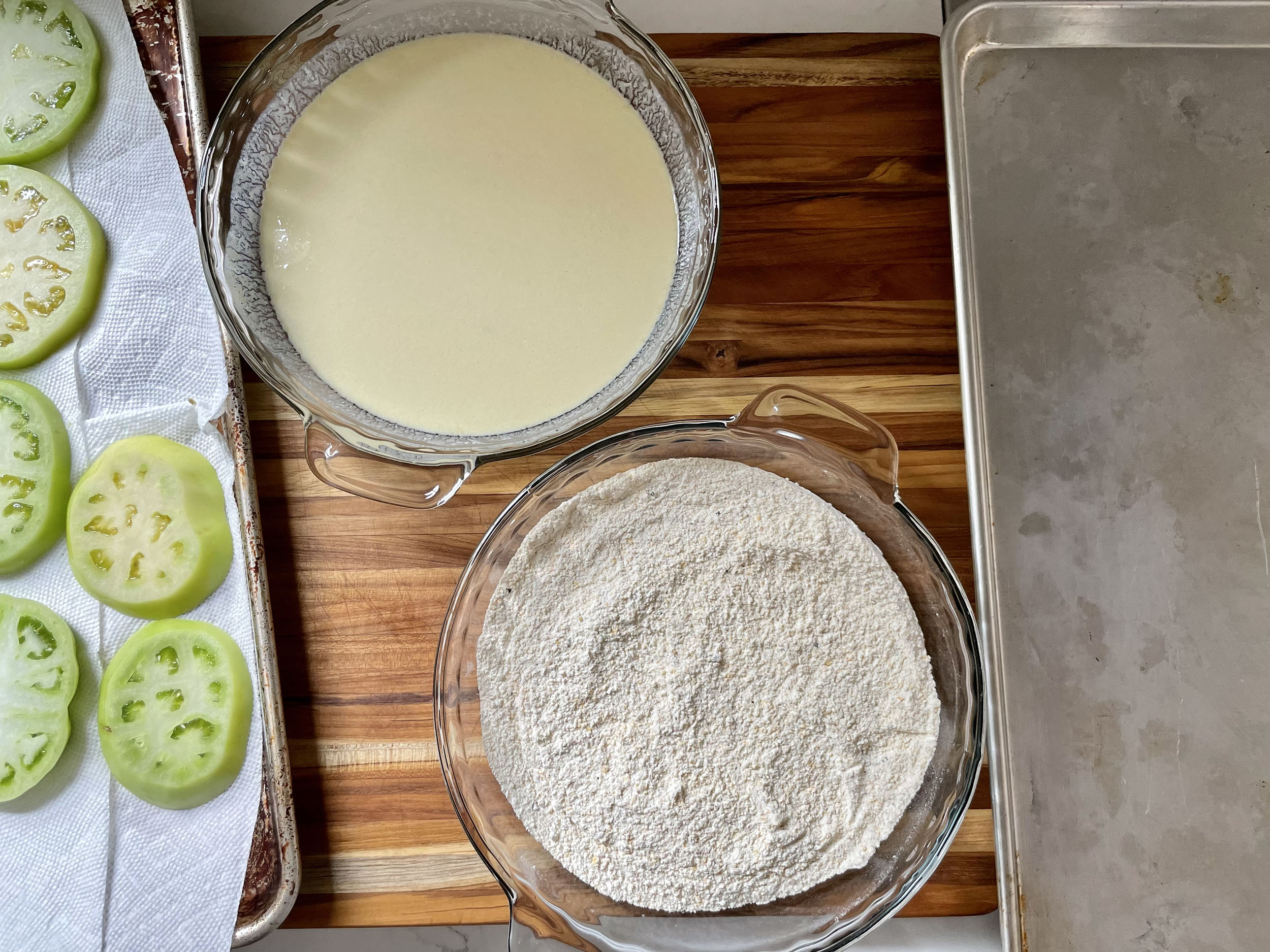 Fried Green Tomato Benedict with Chipotle Crema » Djalali Cooks