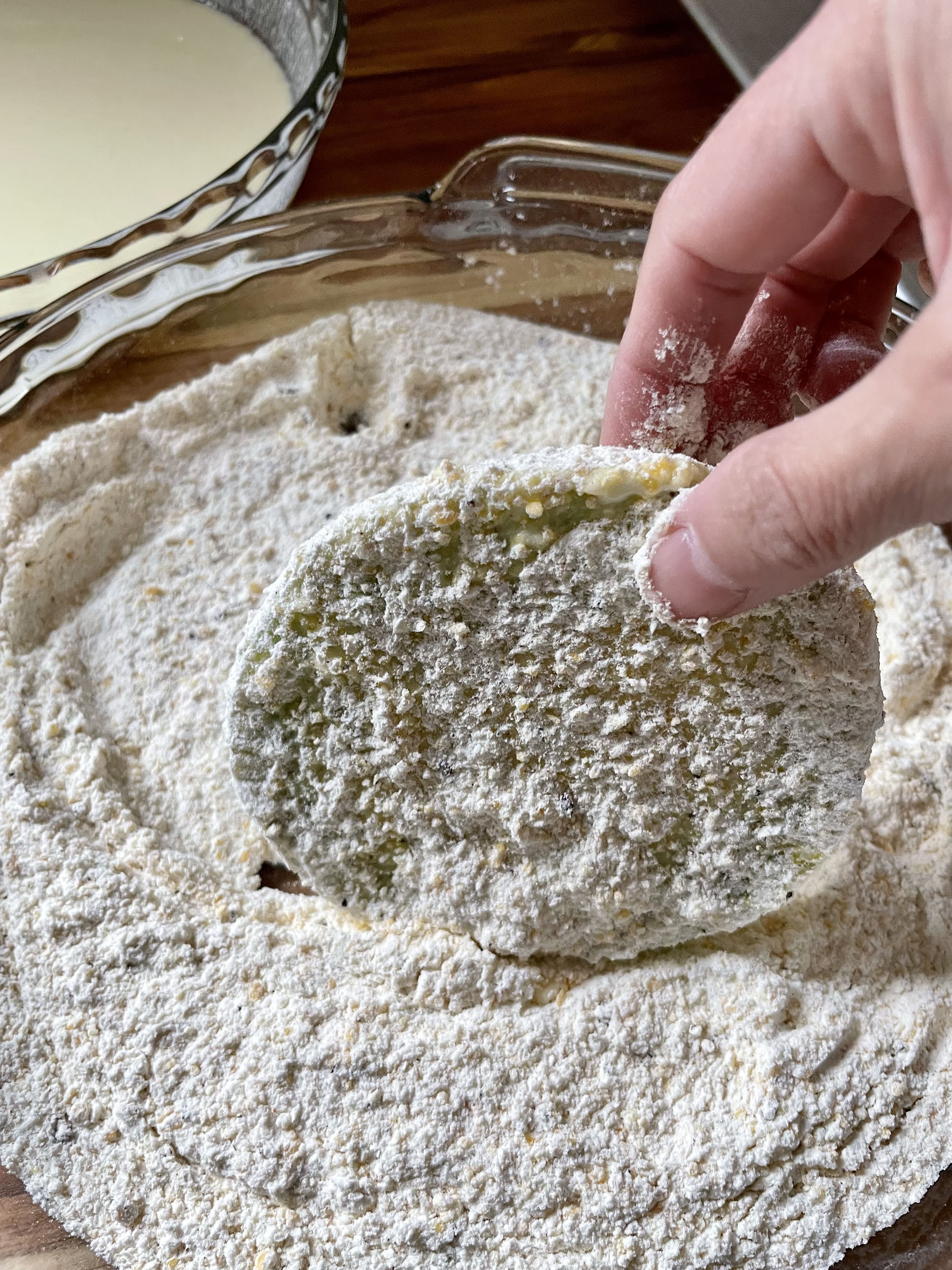 Fried Green Tomato Benedict with Chipotle Crema » Djalali Cooks