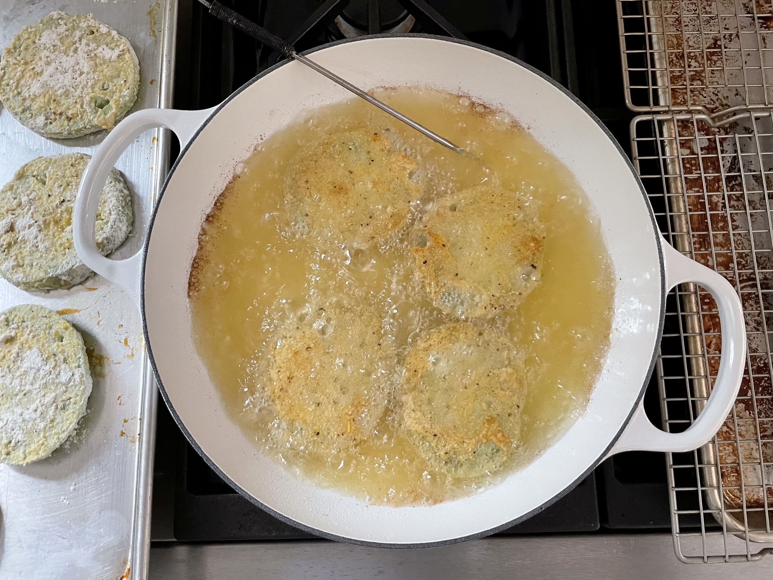 Fried Green Tomato Benedict with Chipotle Crema » Djalali Cooks