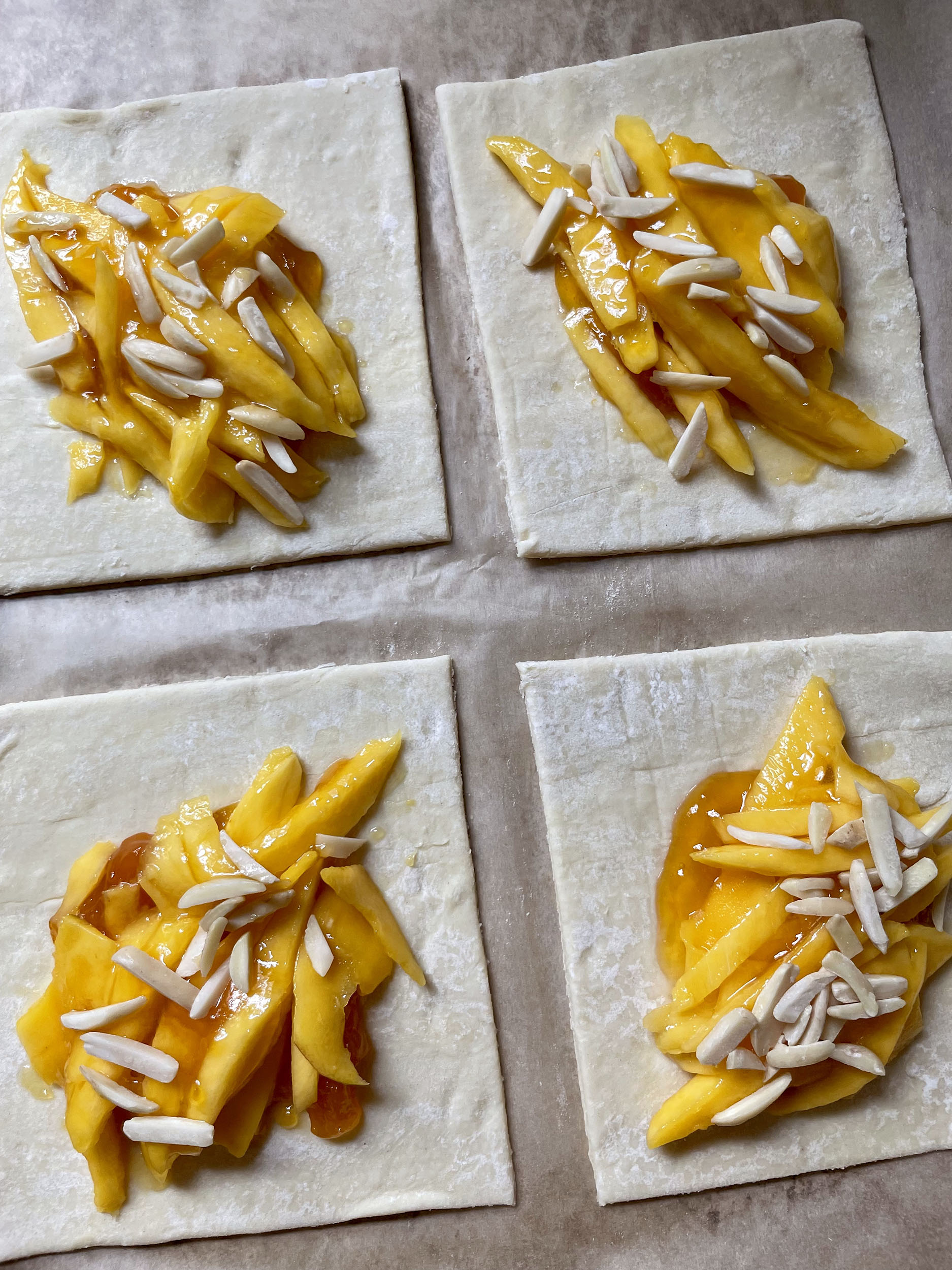Tropical Mango Danishes » Djalali Cooks A Sweet Tropical Summer Treat