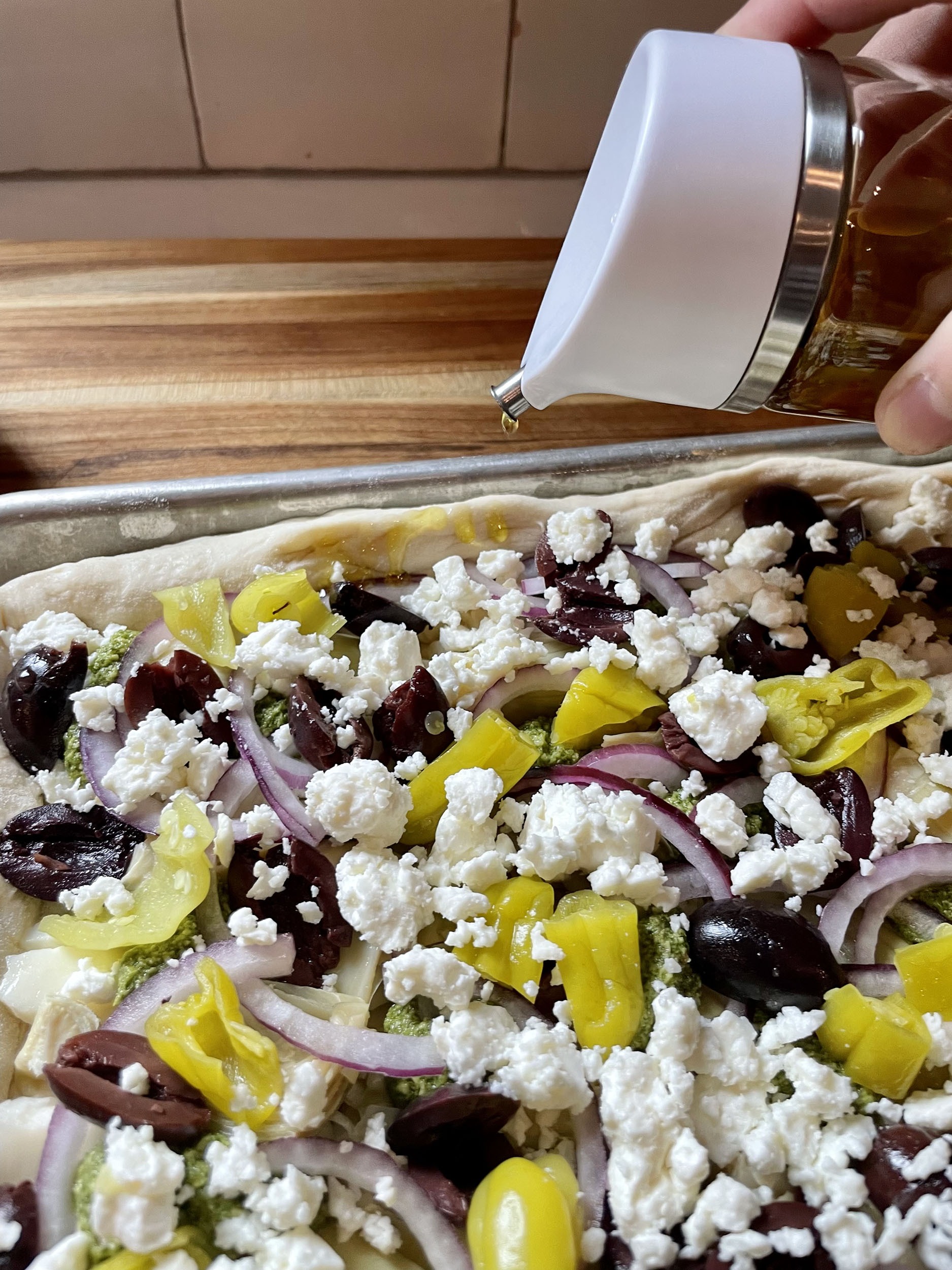 Greek Pan Pizza and No Time to Die » Djalali Cooks