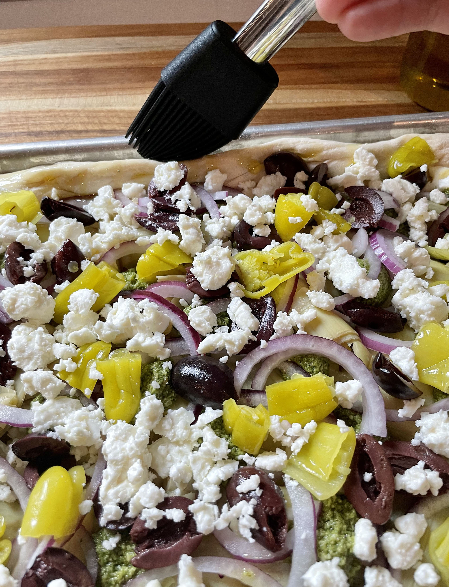 Greek Pan Pizza and No Time to Die » Djalali Cooks