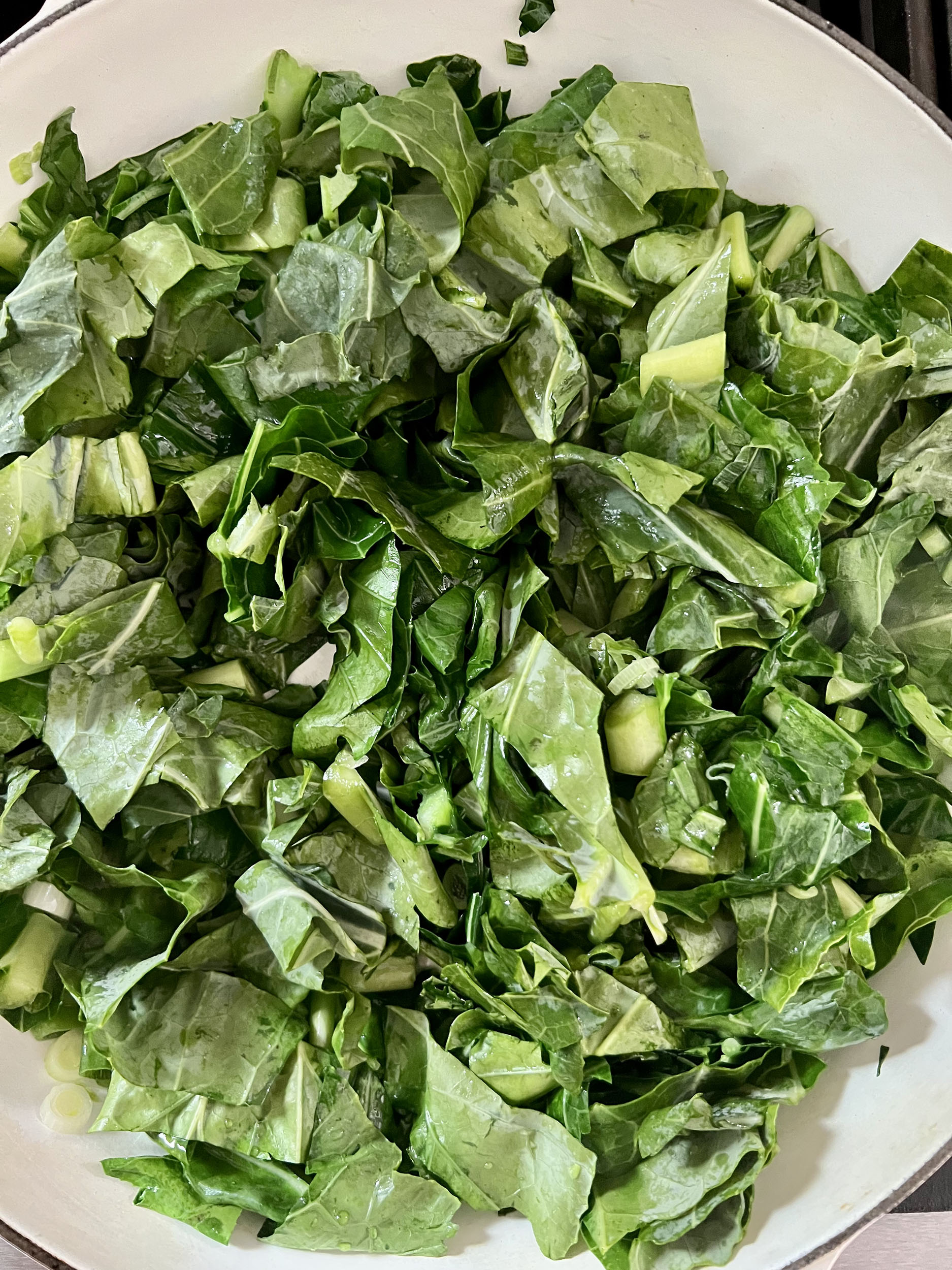 Coconut Braised Collards with Butter Baked Tilapia » Djalali Cooks